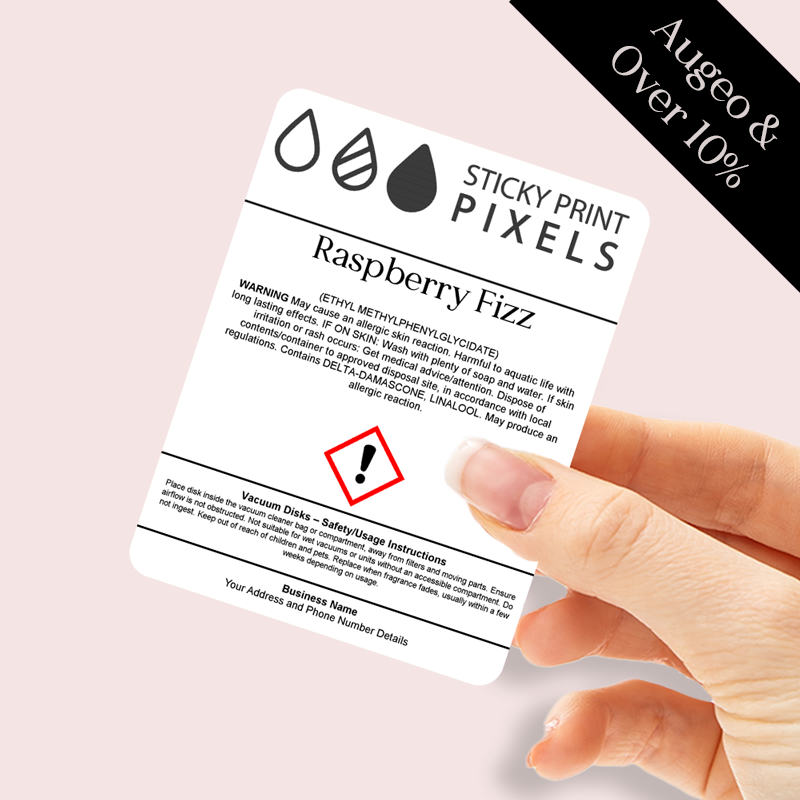 CLP Labels Over 10% with Logo | Custom GB CLP Label Printing UK ...