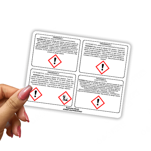 4 Scent CLP Labels for HB Boxes | Custom GB CLP Printing – Sticky Print ...