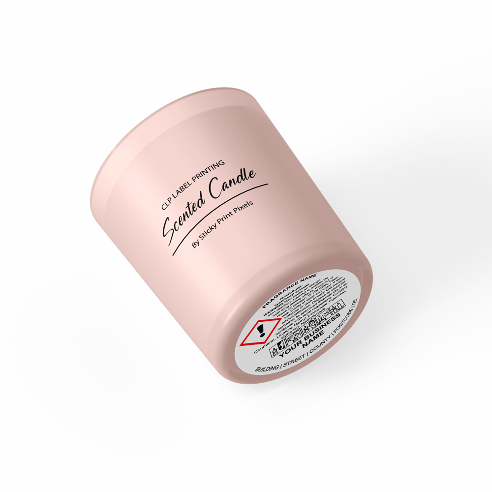 Custom CLP Labels for Candles – 10% Concentration – Sticky Print Pixels