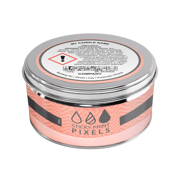CLP Labels For Candles (10% none hazardous base) – Sticky Print Pixels