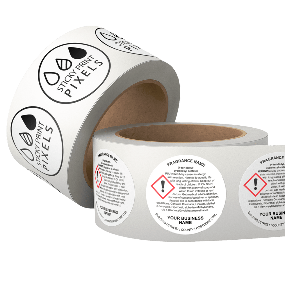 CLP Labels for Wax Melts & Candles | Sticky Print Pixels