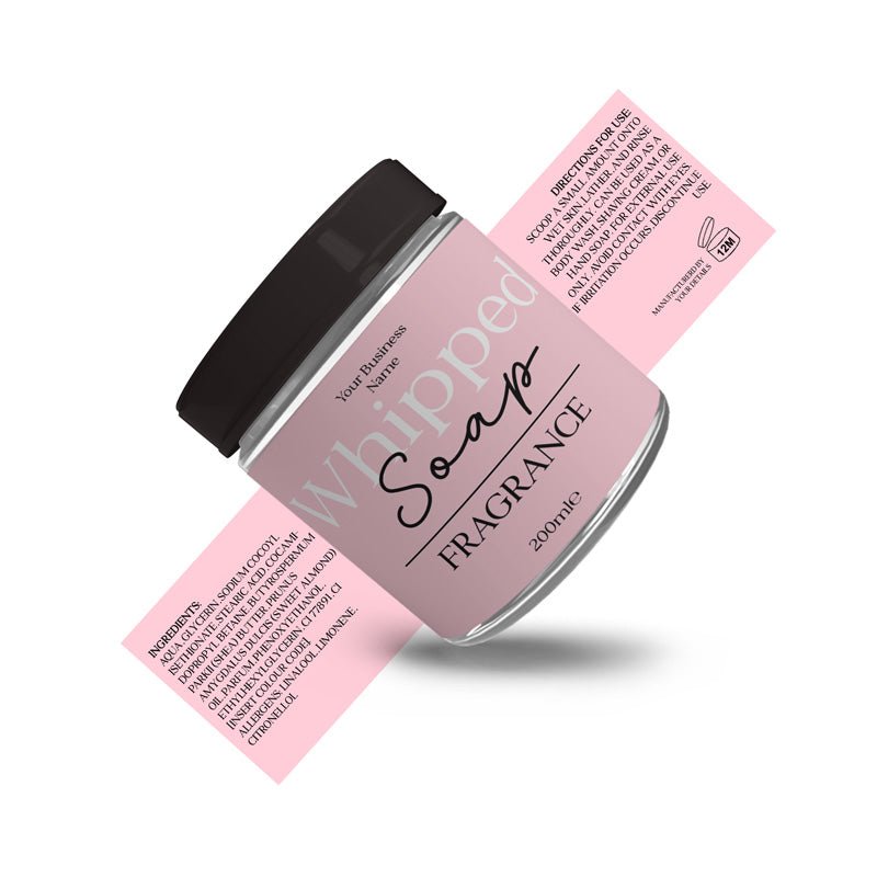 Custom Waterproof Whipped Soap or Body Butter Labels – Sticky Print Pixels