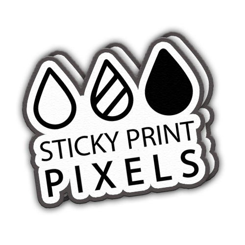 Matt White Paper Stickers – Sticky Print Pixels