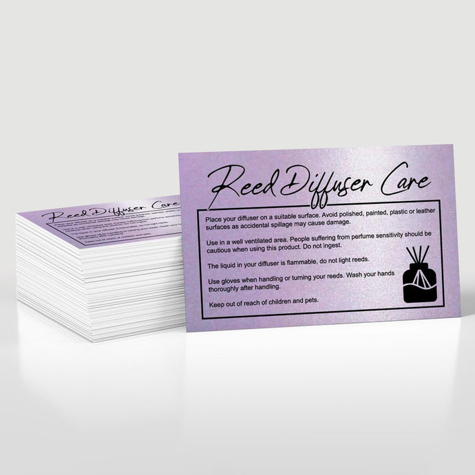 Product Care Cards (10 cards)(multi choice) – Sticky Print Pixels