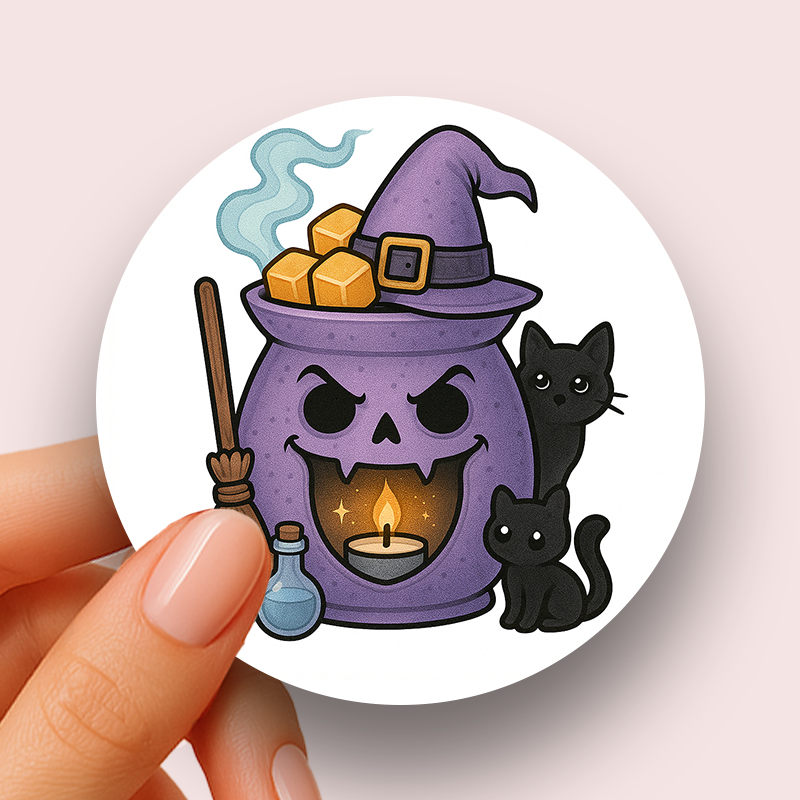 witch burner (24 stickers) – Sticky Print Pixels